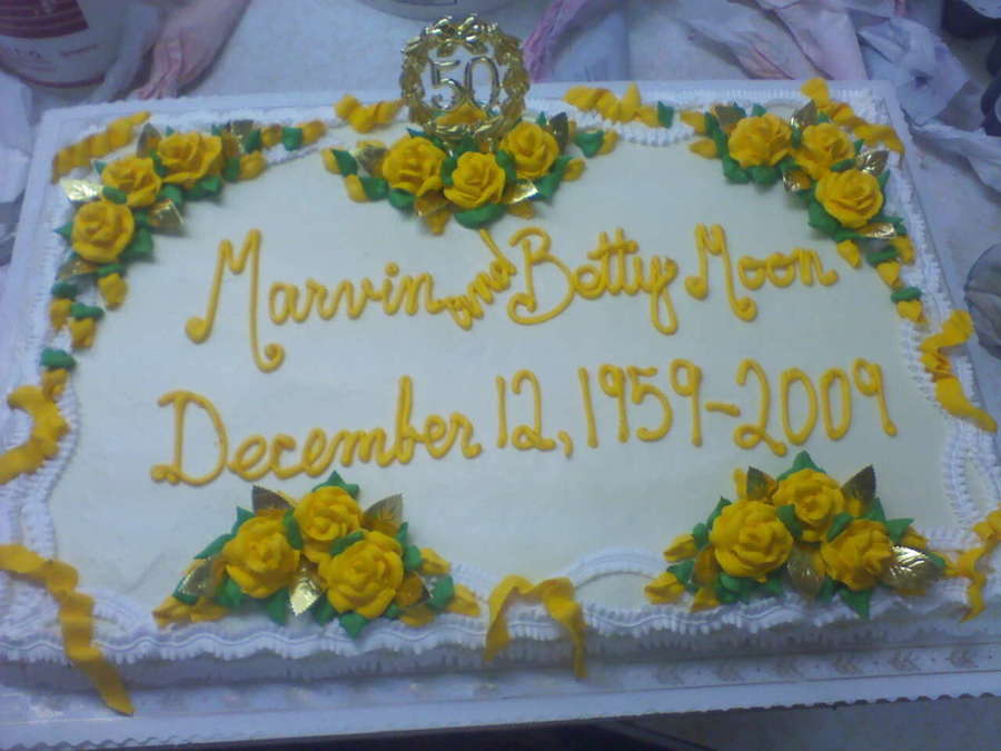 50Th Anniversary - CakeCentral.com