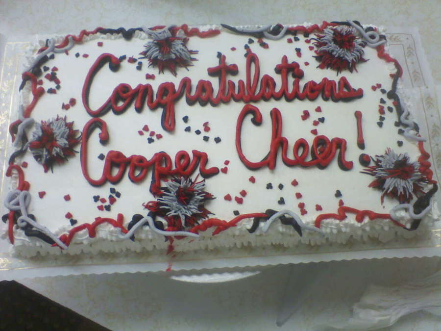 Congrats Cheer - CakeCentral.com
