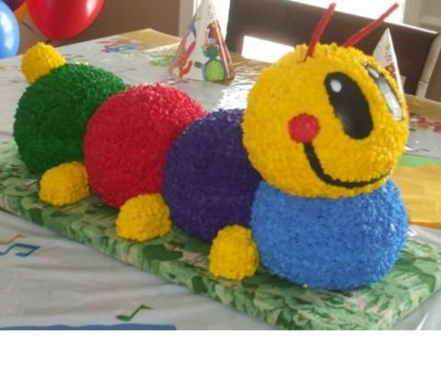 Baby Einstein Caterpillar Cake - CakeCentral.com