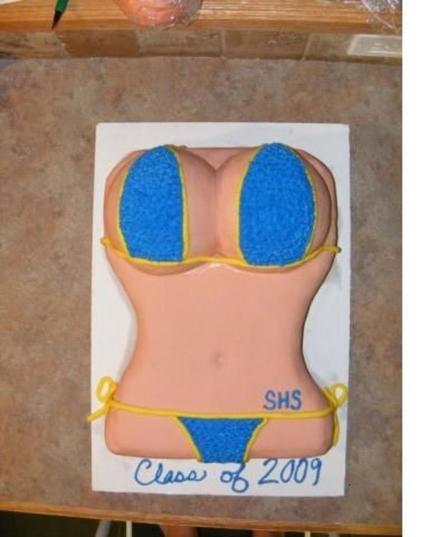 Bikini Graduation Cake - CakeCentral.com