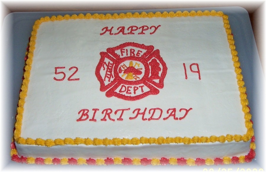 Firefighter Birthday Cake - CakeCentral.com