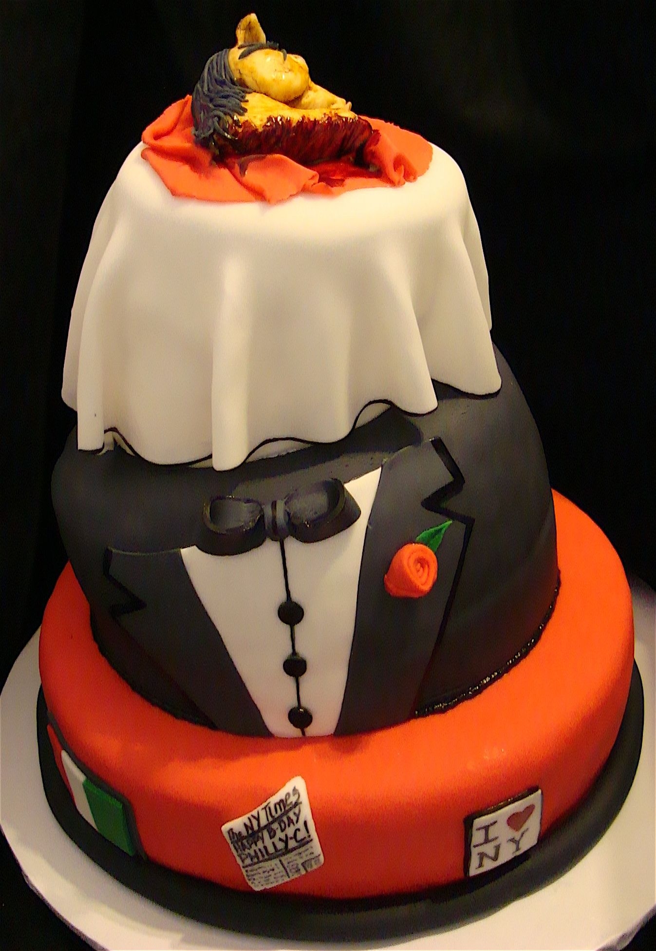 "the Godfather" Themed B-Day Cake - CakeCentral.com