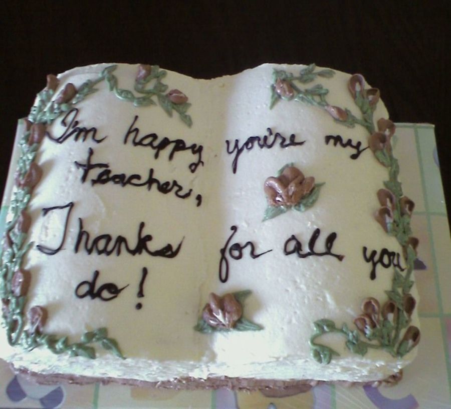 Teacher Appreciation Week Cake - CakeCentral.com