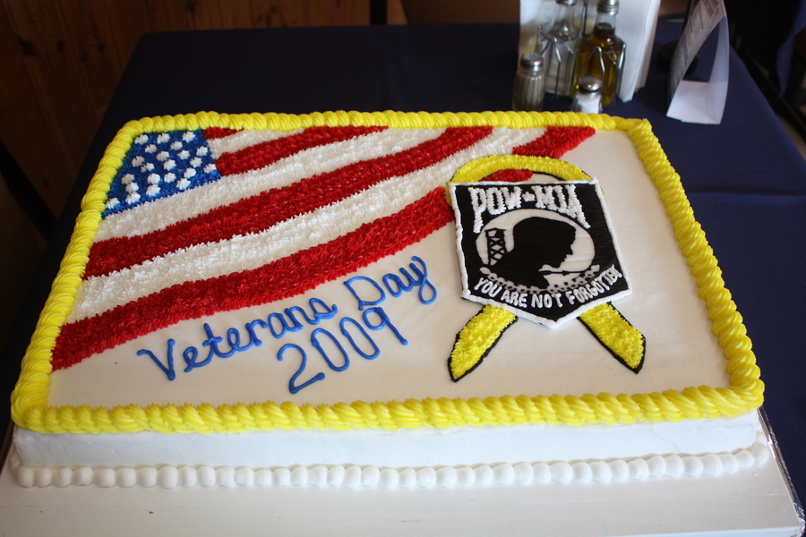 Veterans Day Pow Mia Cake - CakeCentral.com