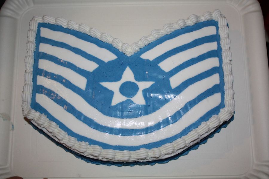 Air Force Tech Sergeant Promotion Cake - CakeCentral.com