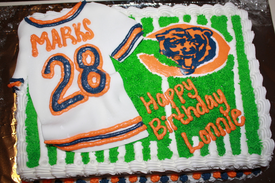 Chicago Bears Birthday Cake - CakeCentral.com