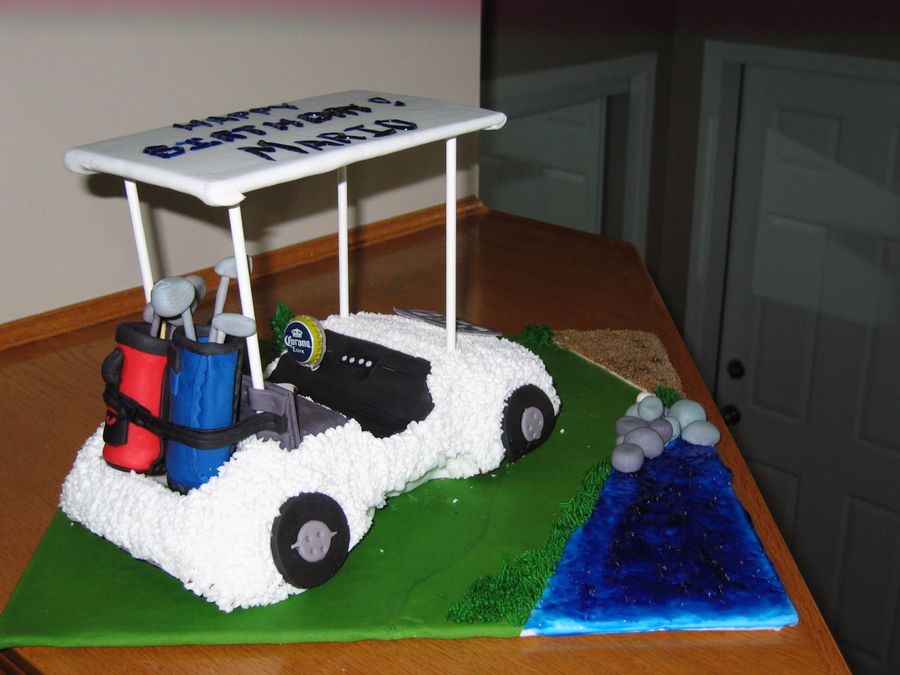 My First Golf Cart Cake! - CakeCentral.com
