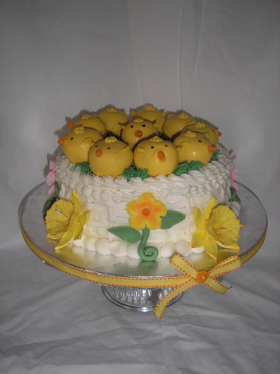 Spring Chicken Cake - CakeCentral.com