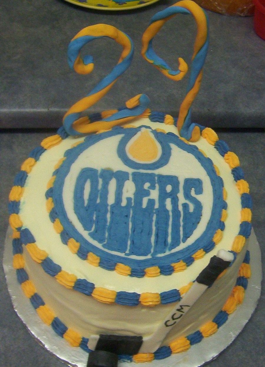 Oilers Ice Cream Cake - CakeCentral.com