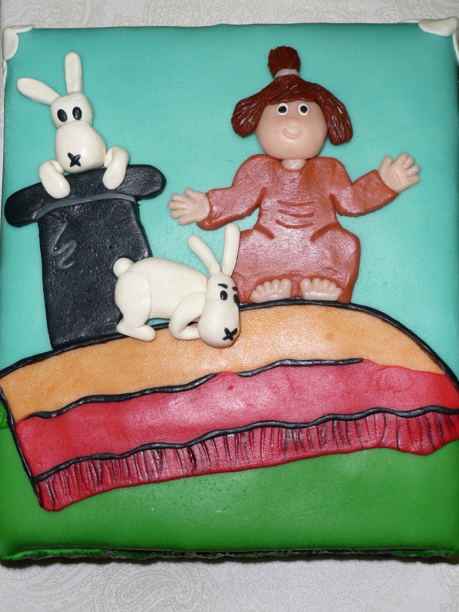 Flying Carpet With Rabbits - CakeCentral.com