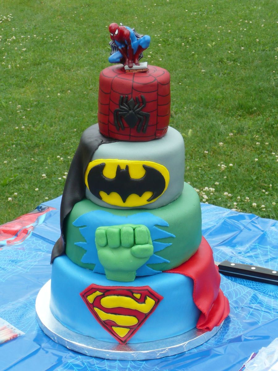 Super Hero Birthday Cake - CakeCentral.com