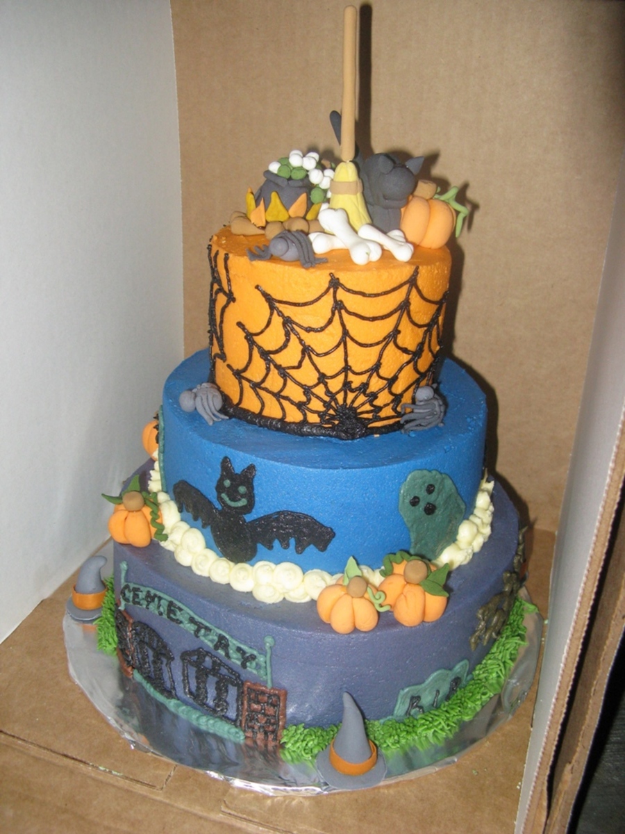 Tiered Halloween - CakeCentral.com