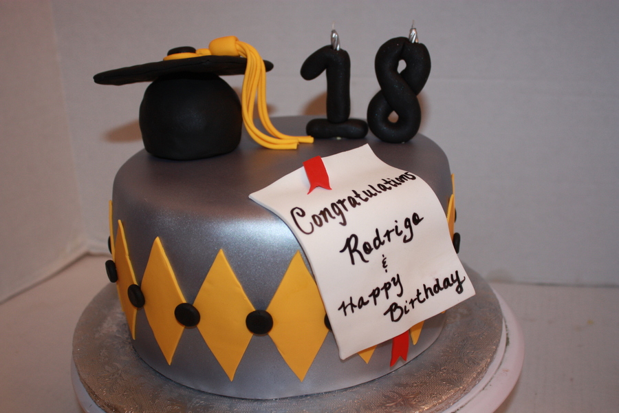 Graduation/birthday Cake - CakeCentral.com