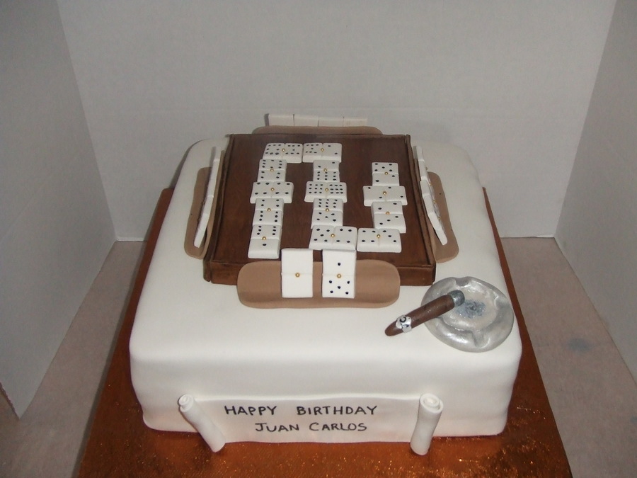 Domino Table Cake - CakeCentral.com
