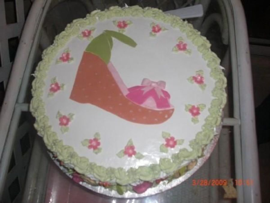 Sandal Birthday Cake - CakeCentral.com