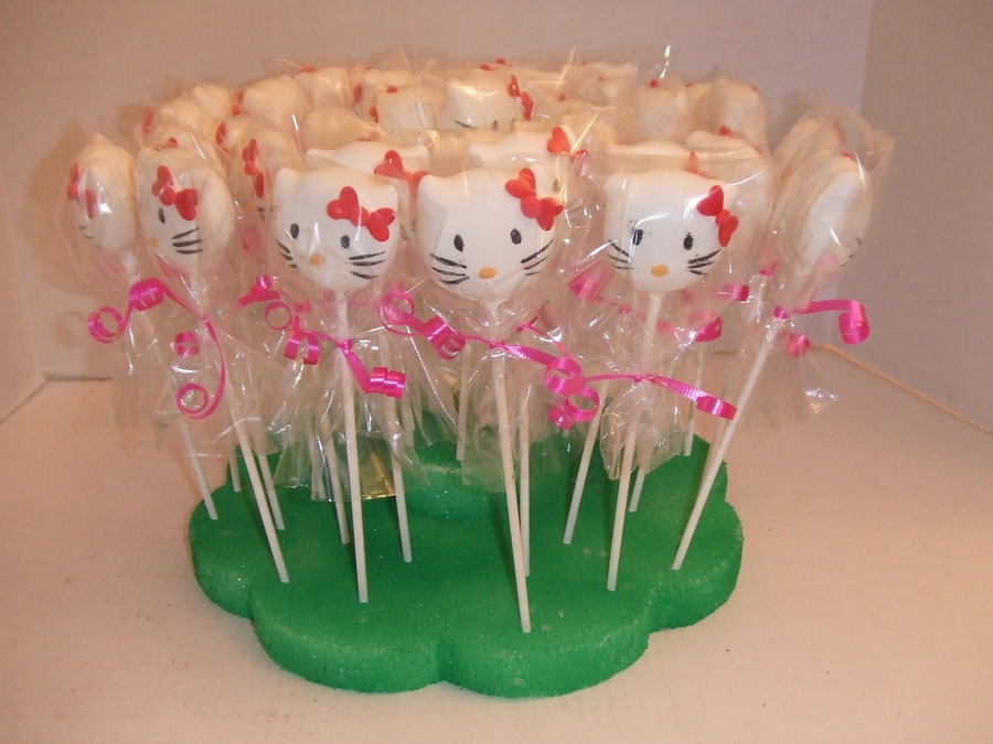 Hello Kitty Cake Pops - CakeCentral.com