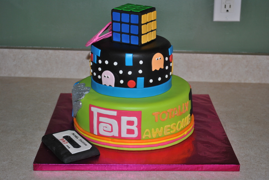80's Themed Birthday Cake - CakeCentral.com