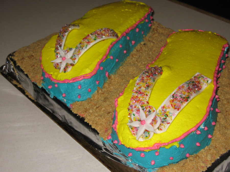 Flip Flop Birthday Cake - CakeCentral.com