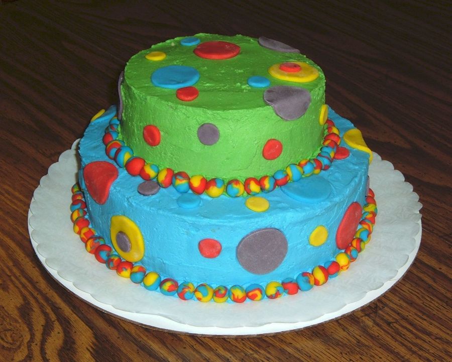 Polka Dots Cake - CakeCentral.com