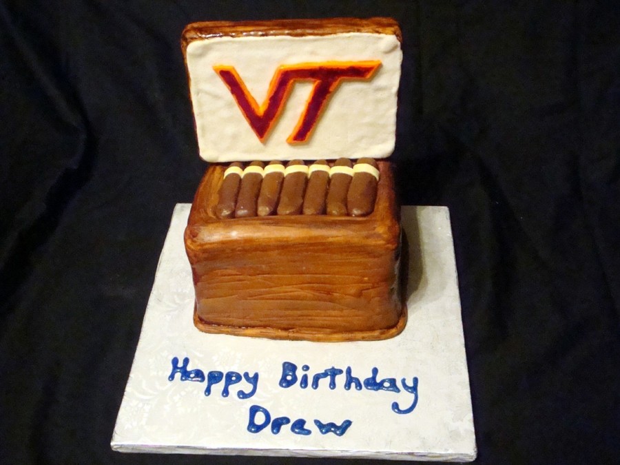 Virginia Tech Humidor - CakeCentral.com