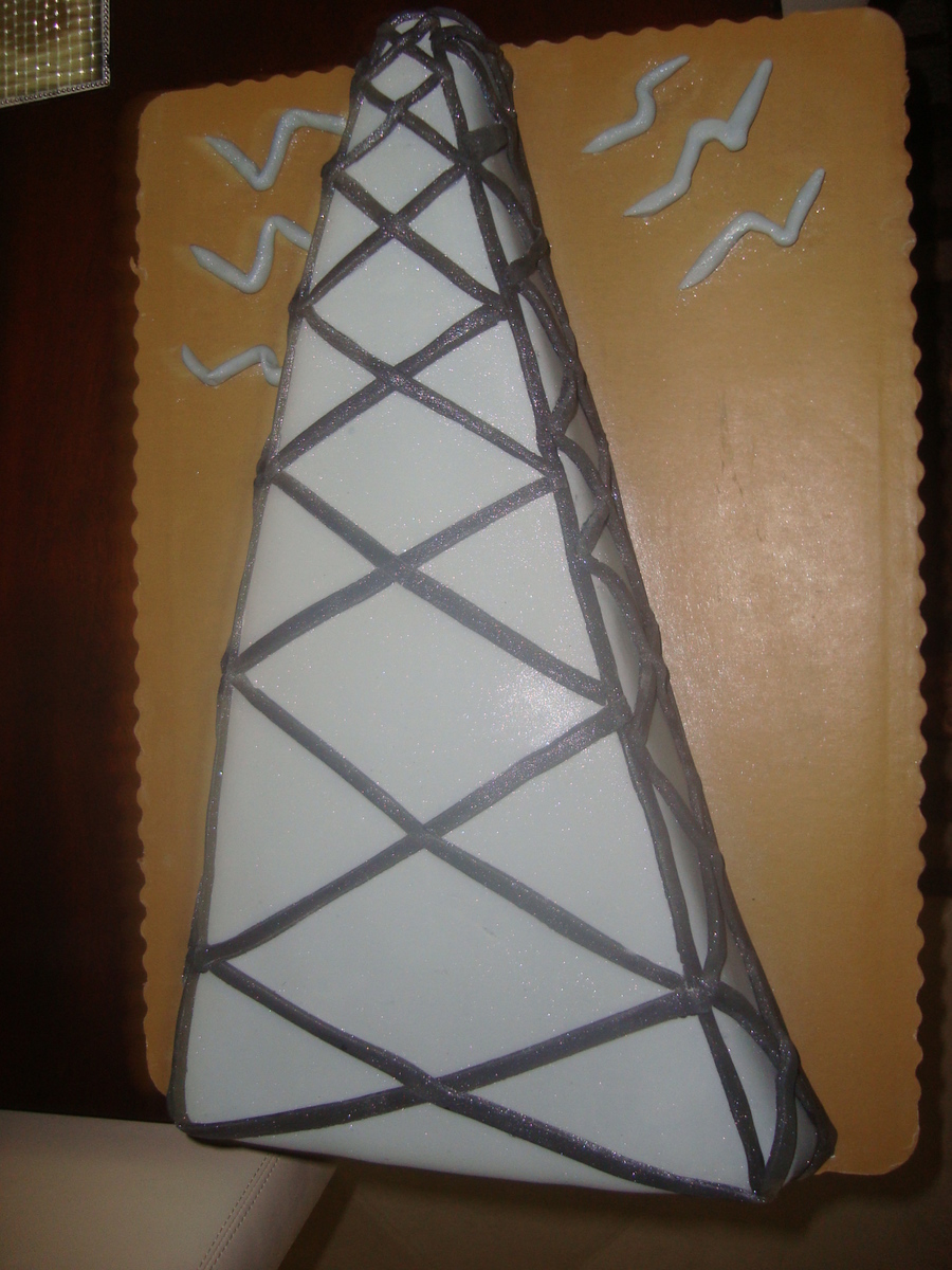 Radio Tower Cake For Radio Station - CakeCentral.com