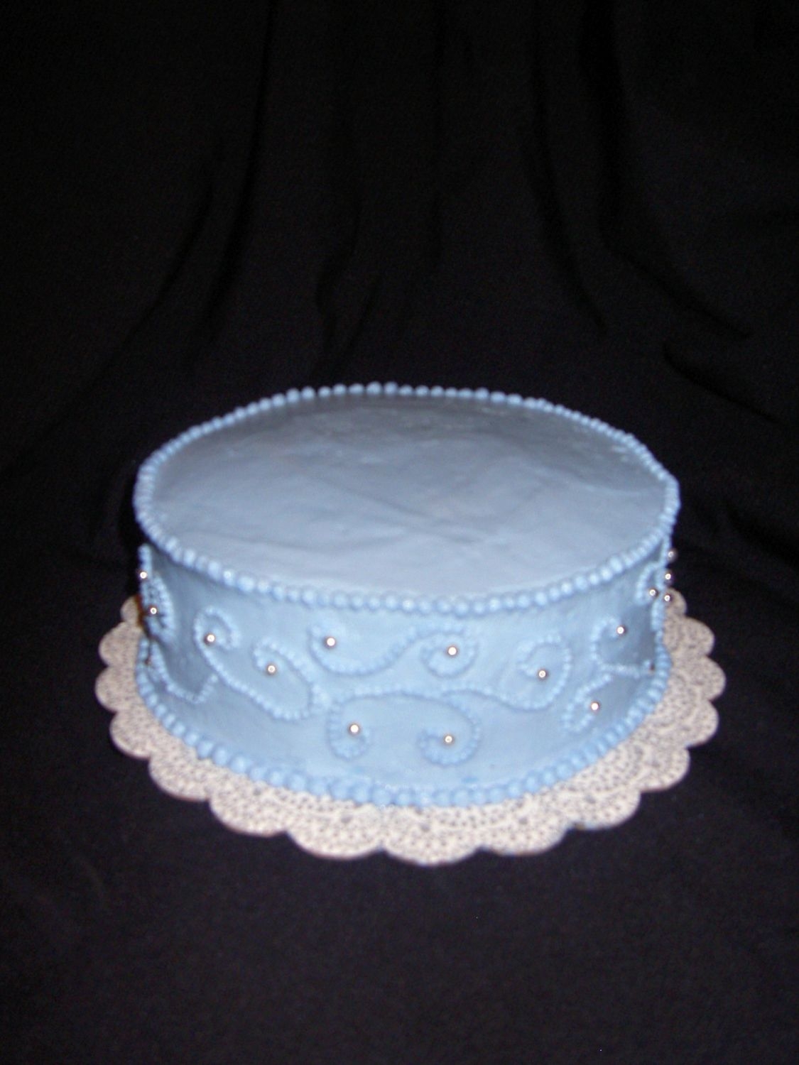 Ice Blue Pearl Cake - CakeCentral.com