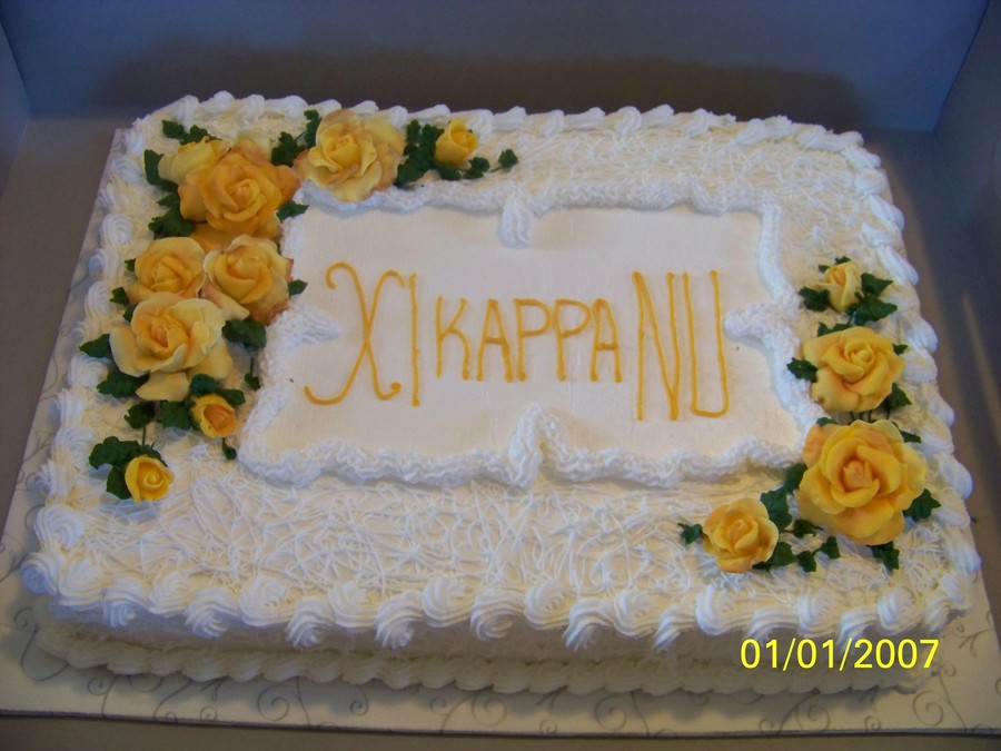 Yellow Rose Sheet Cake - CakeCentral.com