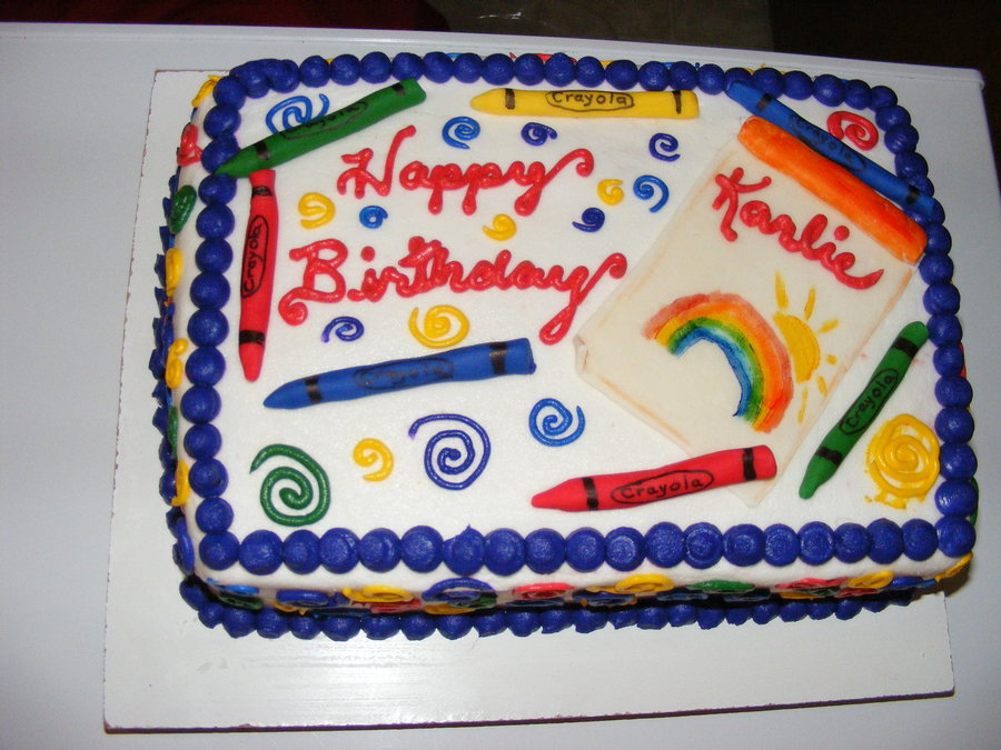 Crayola Birthday Cake - CakeCentral.com