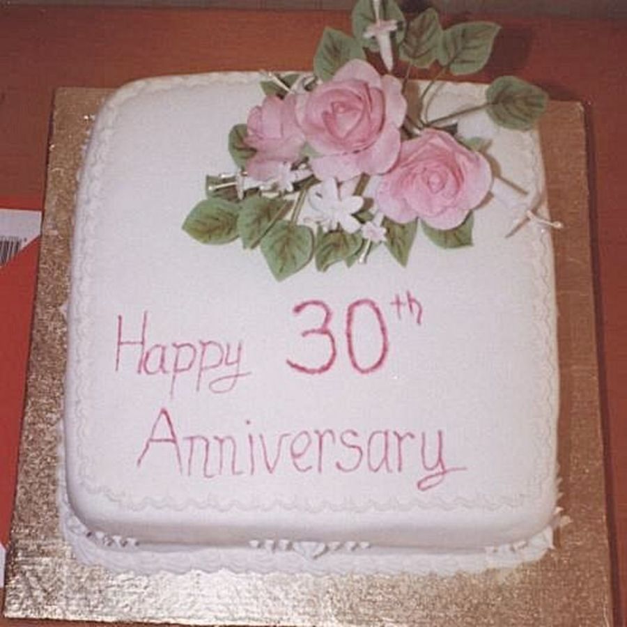 30Th Anniversary Cake - CakeCentral.com