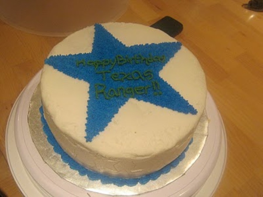 Texas Ranger Star Cake - CakeCentral.com