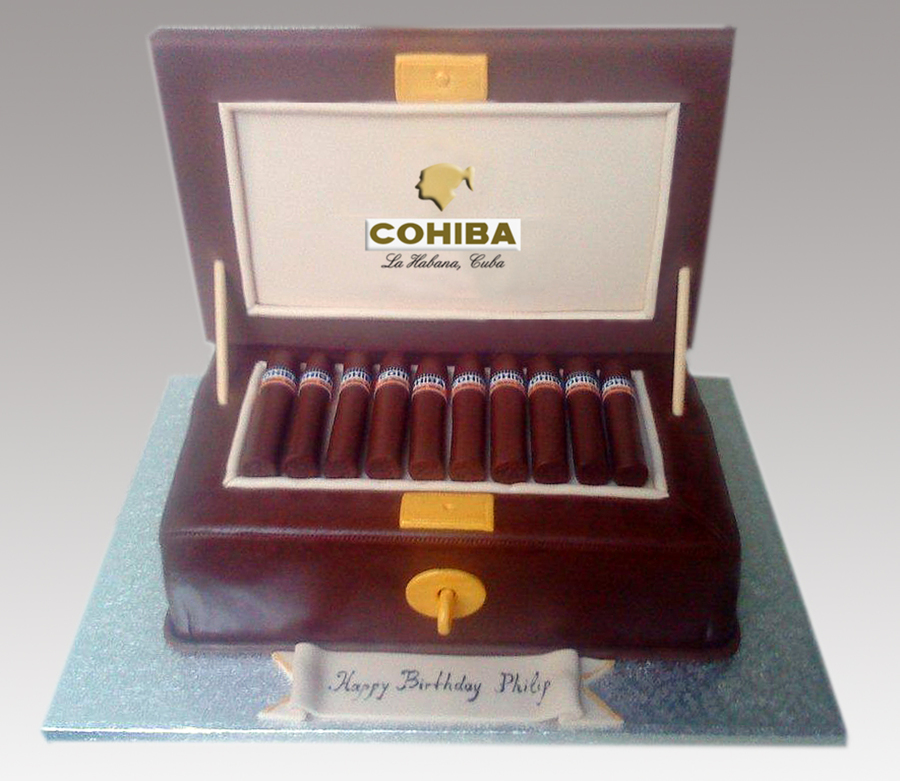 Cigar Humidor Cake - CakeCentral.com
