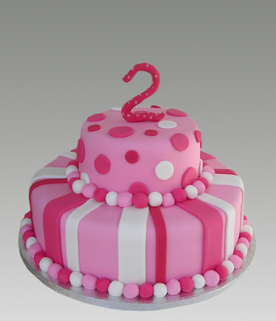 Pink Dot Cake - CakeCentral.com