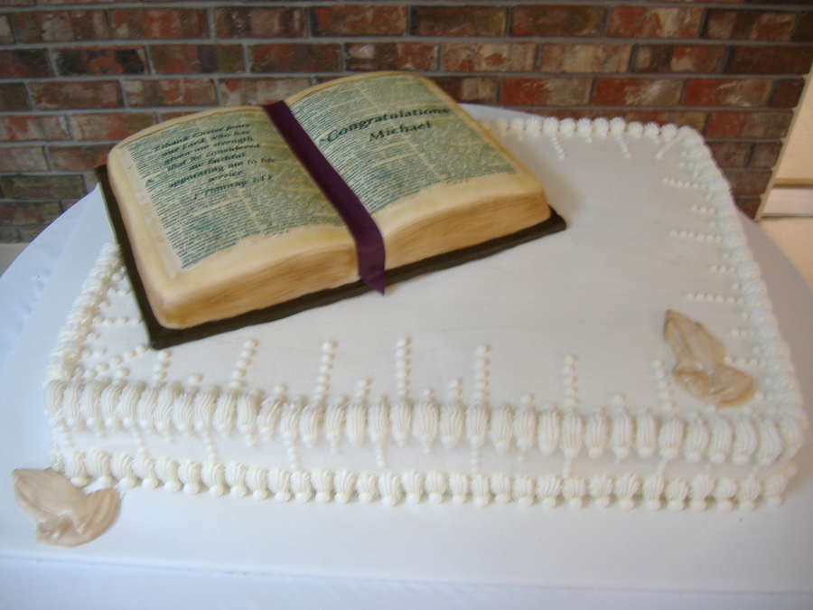 Pastor's Ordination Cake - CakeCentral.com