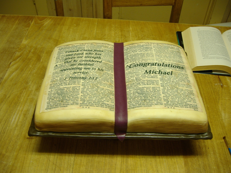 Pastor's Ordination Cake - CakeCentral.com
