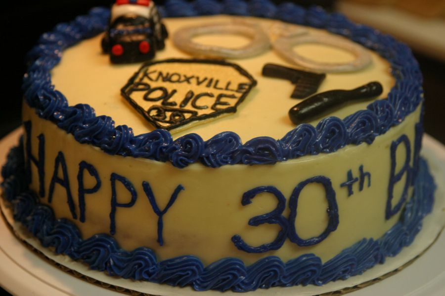 Police Themed Birthday Cake - CakeCentral.com