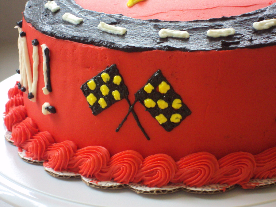 Lightning Mc Queen Themed Cake - CakeCentral.com