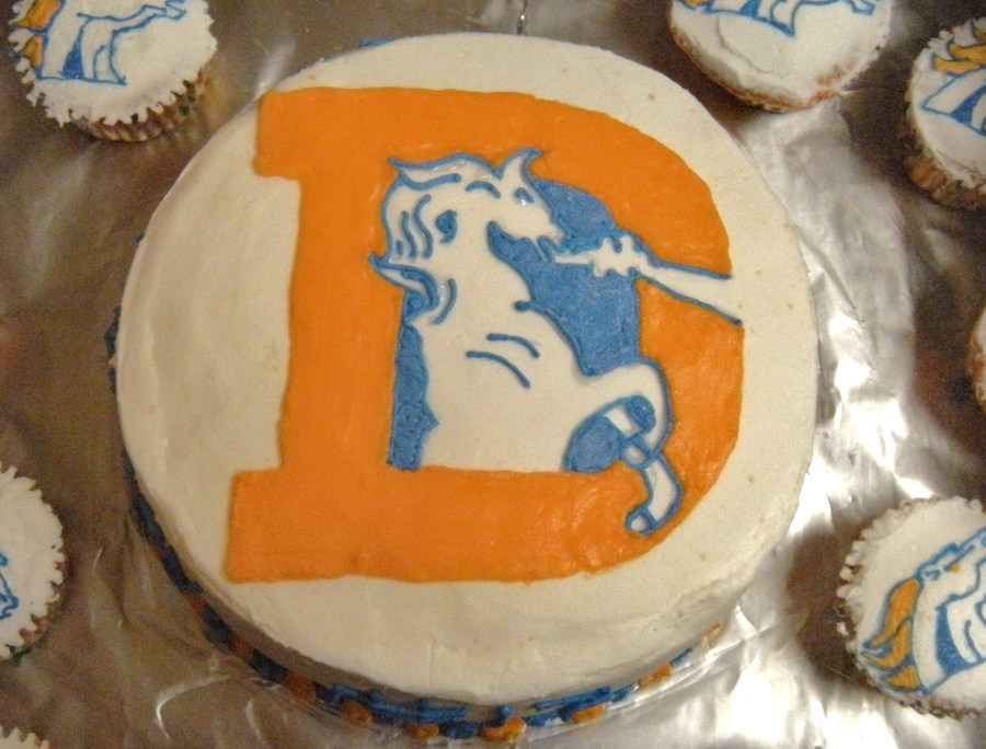 Broncos Cake - CakeCentral.com