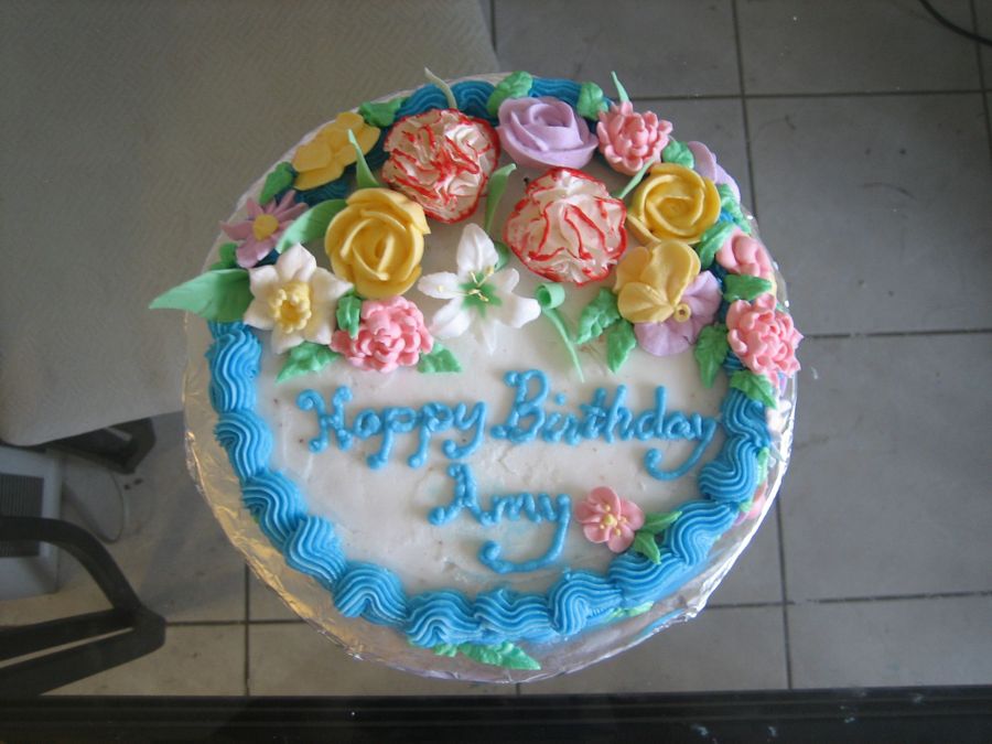 Flower Basket - CakeCentral.com