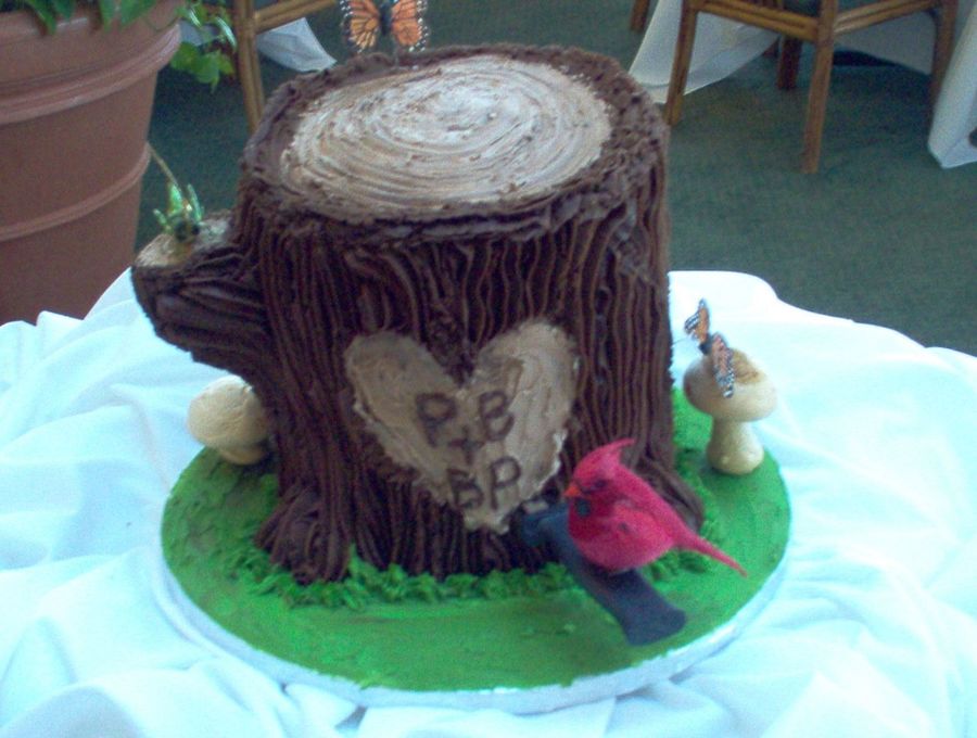 Tree Stump Cake - CakeCentral.com