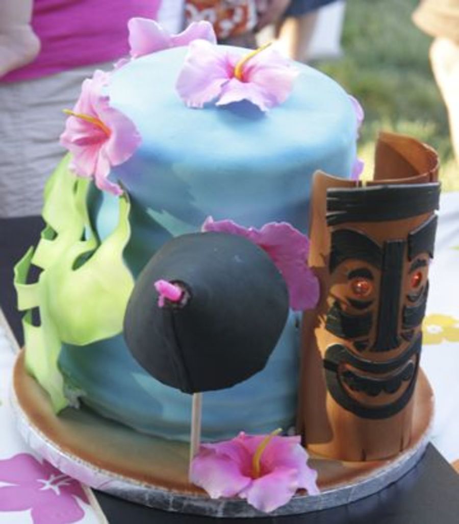 Luau Tiki Cake - CakeCentral.com