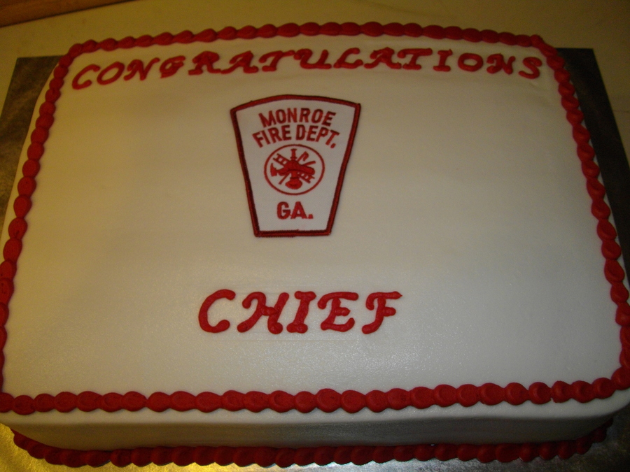 Retirement Cake For A Firefighter - CakeCentral.com