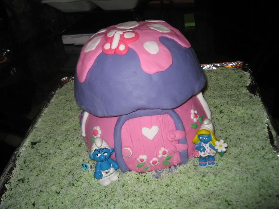 Smurf House - CakeCentral.com