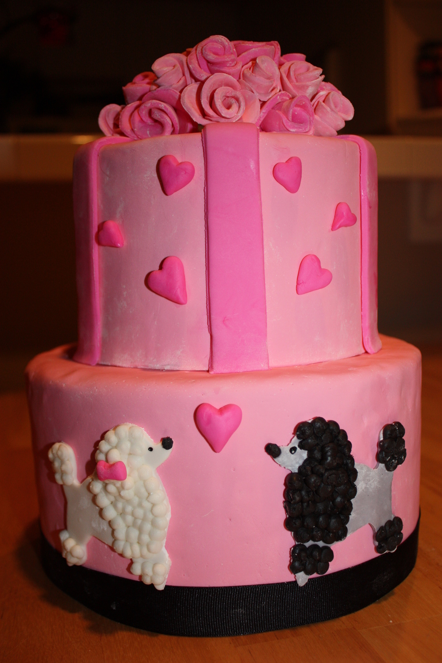 Pink Poodle Cake - CakeCentral.com