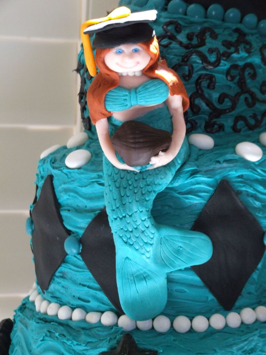 Graduation Mermaid Sea Theme - CakeCentral.com