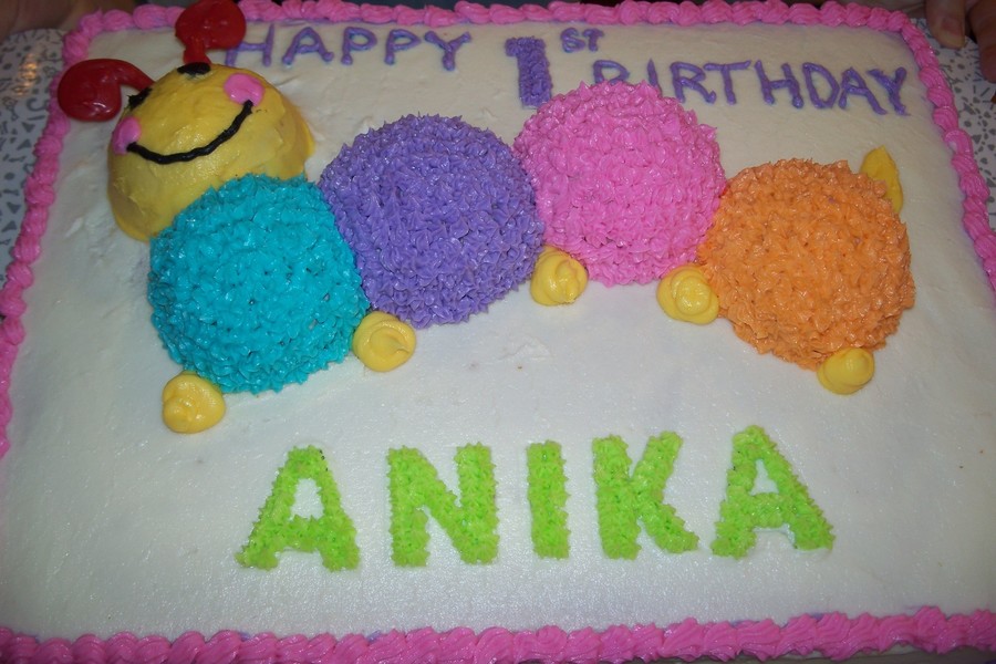 Baby Einstein Caterpillar Cake - CakeCentral.com
