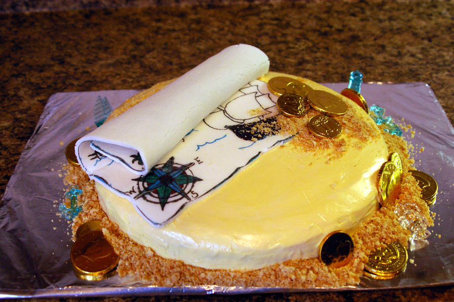 Treasure Map Cake - CakeCentral.com