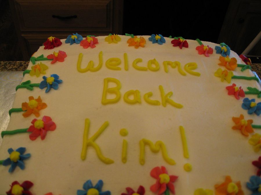 Welcome Back Cake - CakeCentral.com
