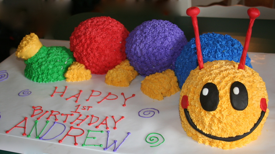 Baby Einstein Caterpillar - CakeCentral.com