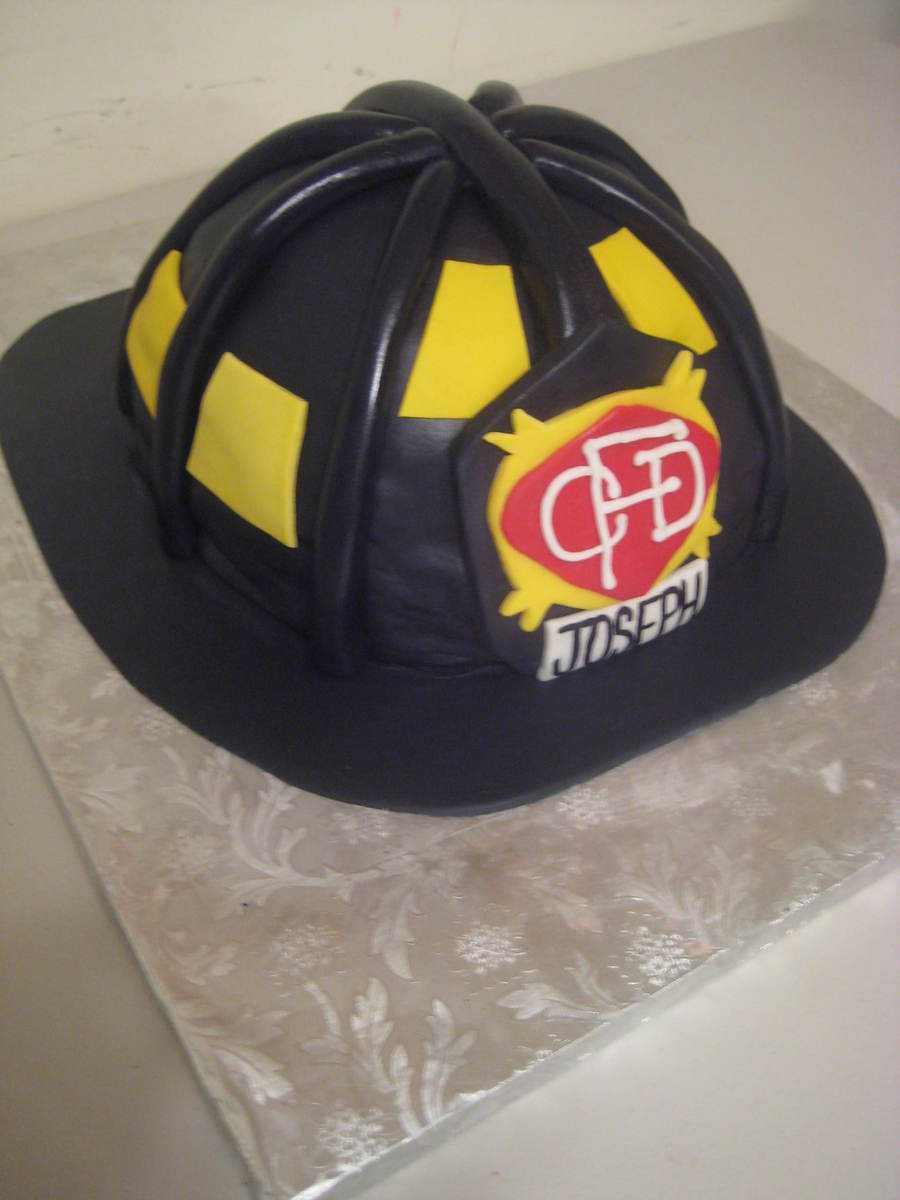 Lifesize Firefighter Helmet - CakeCentral.com