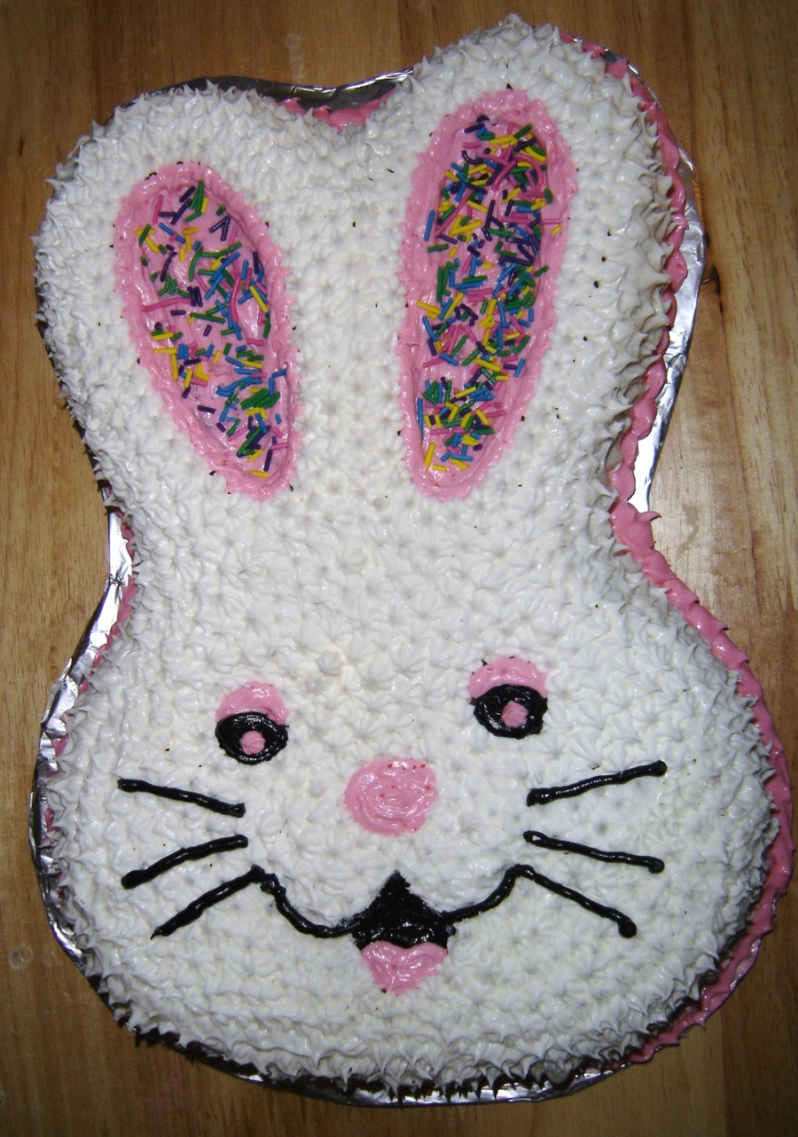 Simple Bunny Cake - CakeCentral.com